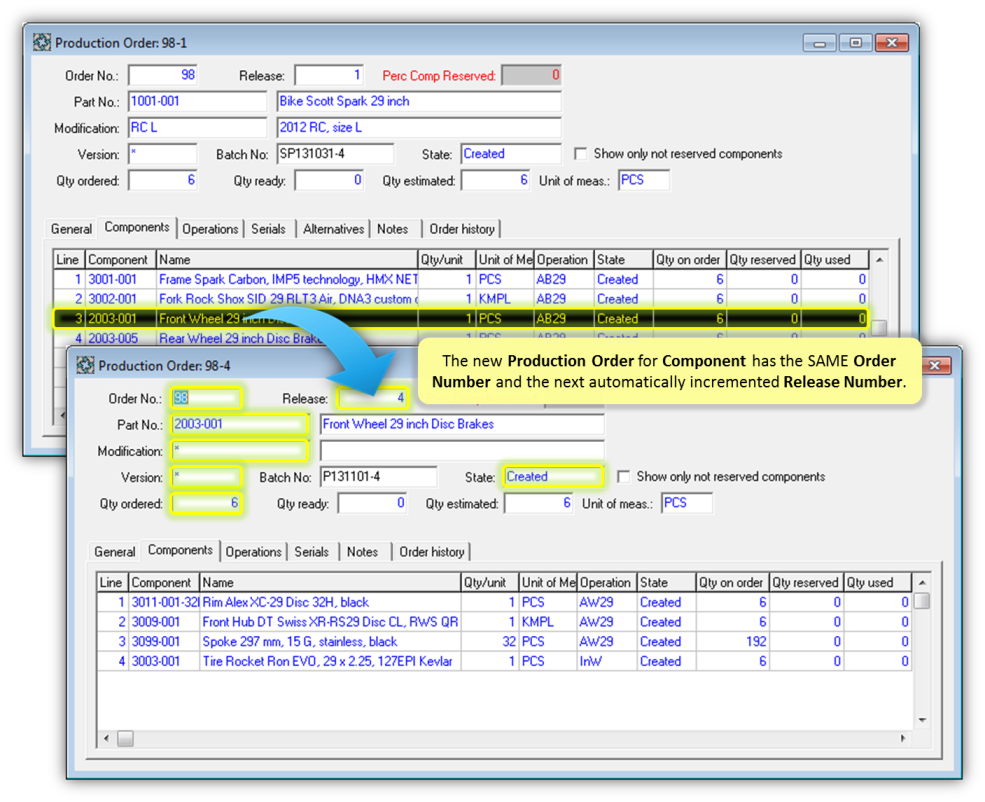 ProdMaster | How to create Production Order manually for Component